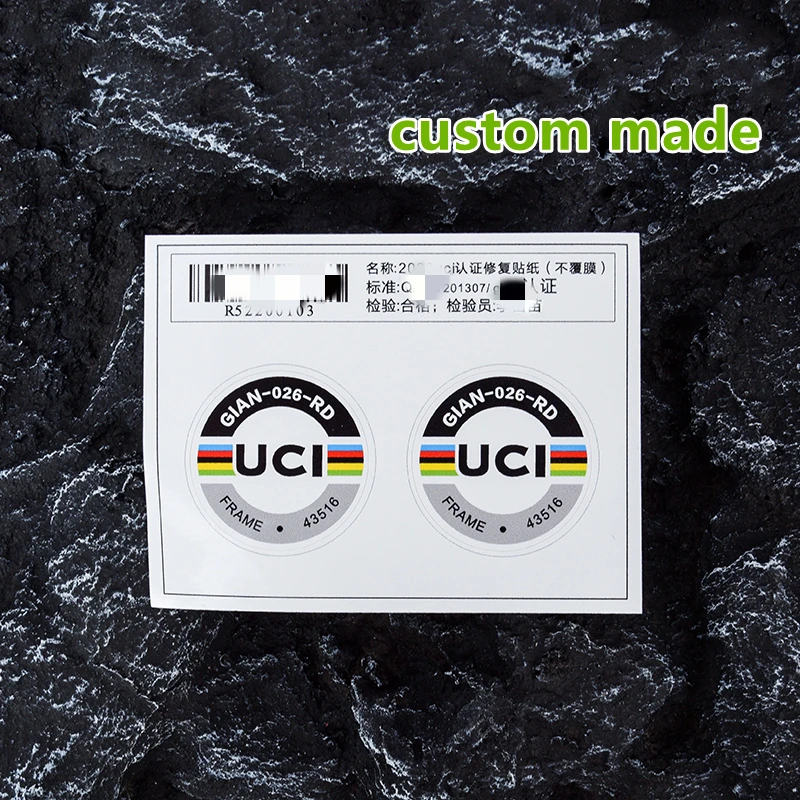 Certification Small Label Sticker Bicycle Union Certification Label ...