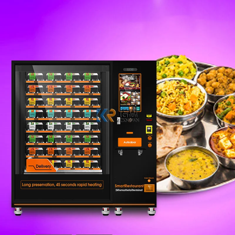 Smart-Automatic-Heating-Hot-Food-Vending-Machine-with-Microwave ...