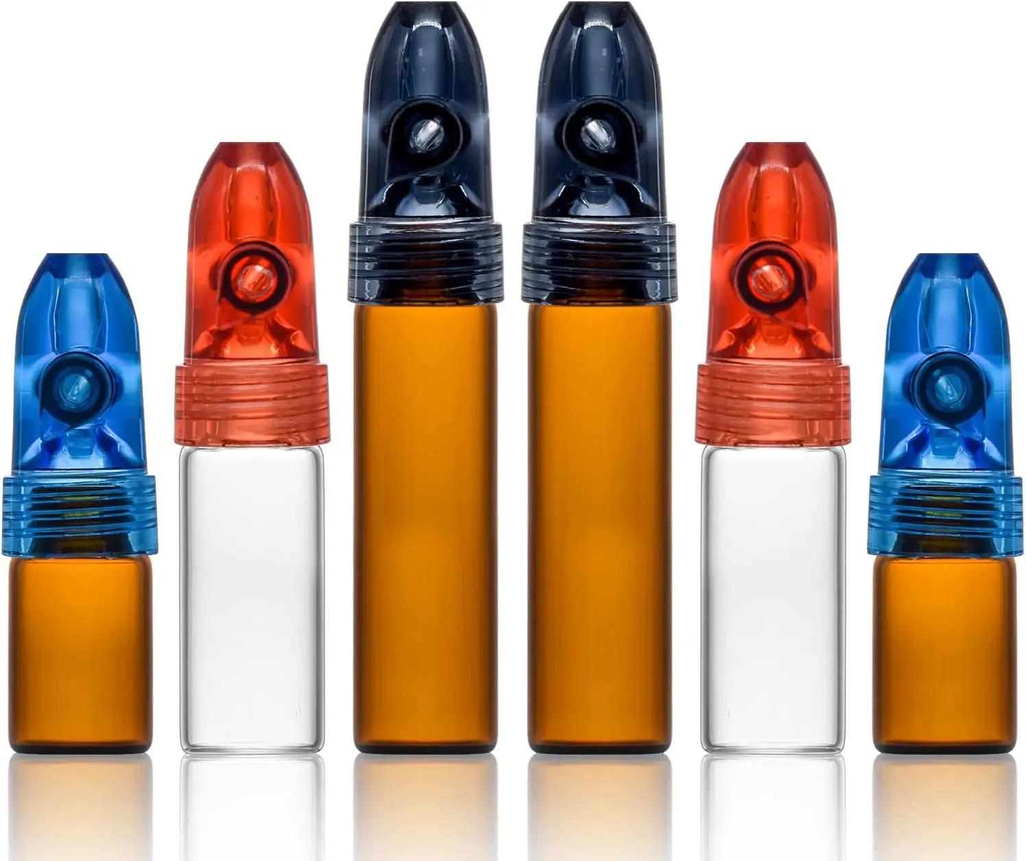 Portable Plastic Glass Snuff Dispenser Rocket Snorter Sunff Snorter ...