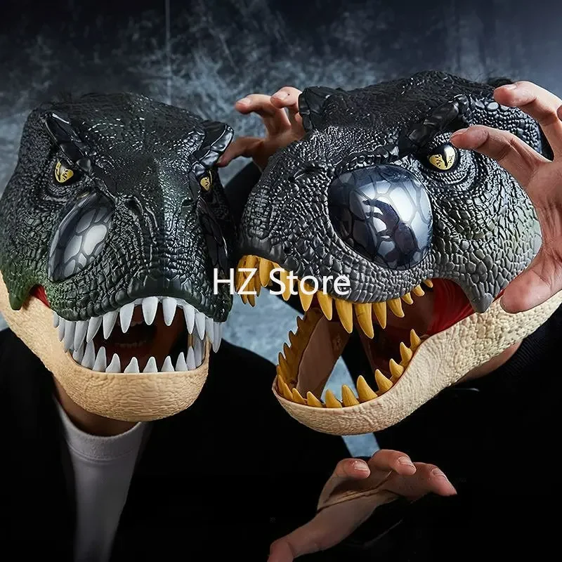 Jurassic World Tyrannosaurus Rex Mask with Light Up Eyes Halloween ...