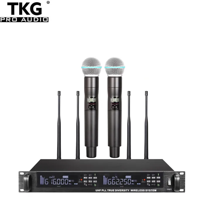 TKG-True-Diversity-professional-quality-P300-performance-2-channel-uhf-microphone-system-dual ...