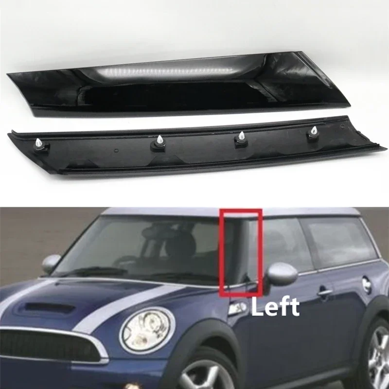 For-BMW-Mini-Cooper-R57-R55-R56-07-15-Front-Windshield-Post-Trim-Bright ...