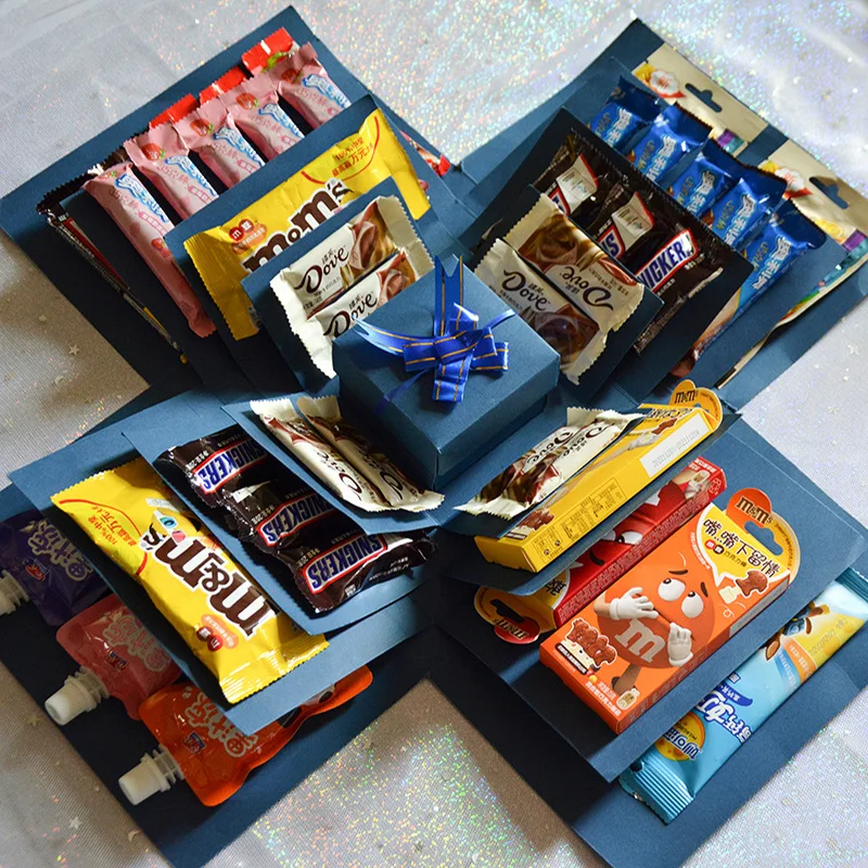 Explosion-Box-Diy-Explosion-Surprise-Gift-Box-Assembled-Handmade-Snack ...