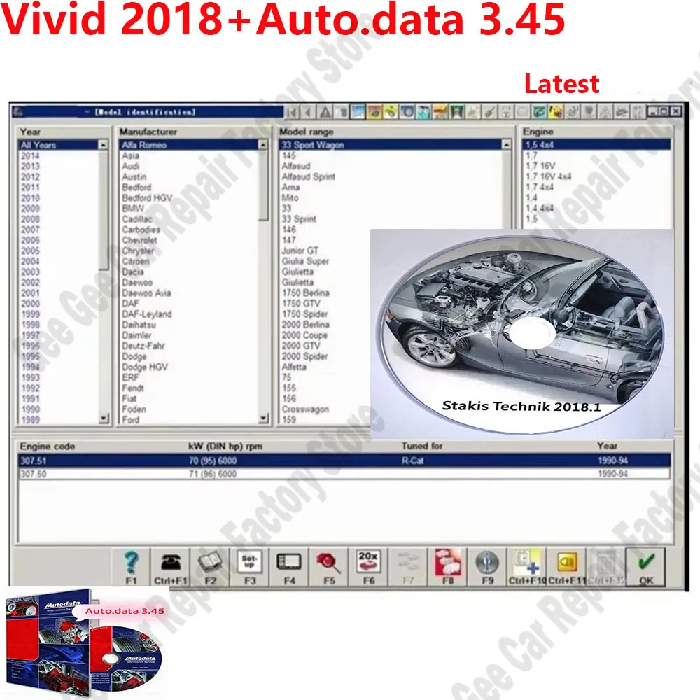 Autodata 3.45 obd2 scanner wiring diagrams data + Vivid 2018 Workshop ...
