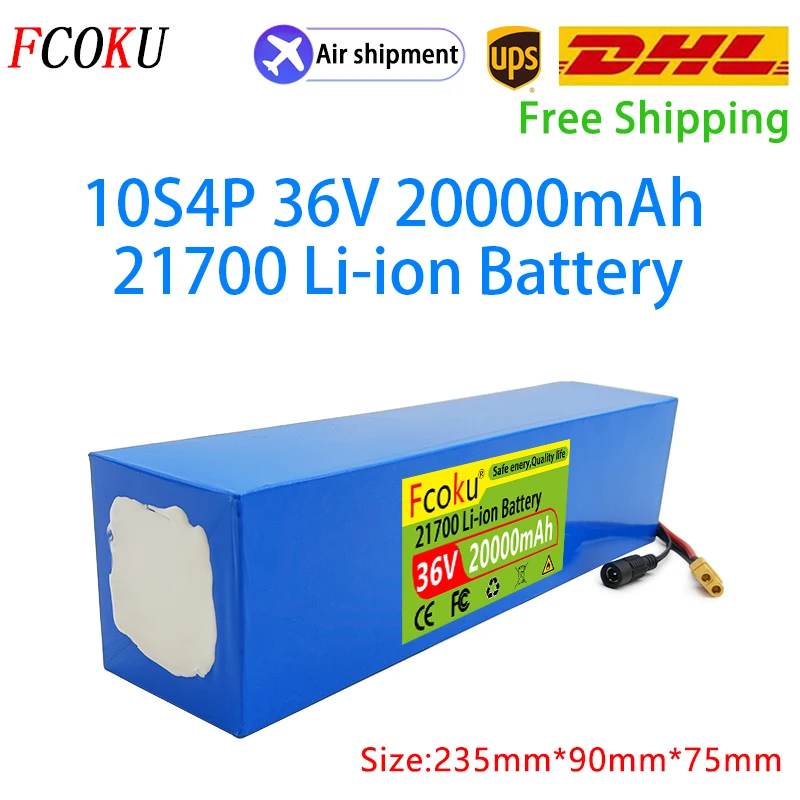 New 10S4P 21700 36V 20000mAh Lithium Battery Pack,For Electric Wheelchair Bicycle Replacement ...