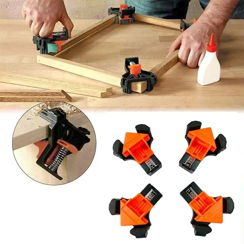 4-PCS-90-Woodworking-Angle-Clamps-Right-Angle-Clamp-Holder-with ...
