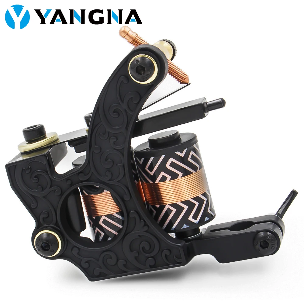 Yangna-Coil-Tattoo-Machine-10-Wrap-Coils-Shader-Liner-Tattoo-Gun-Cast ...