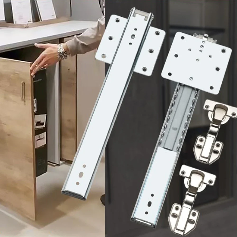 1-Pair-Heavy-Duty-Cold-Rolled-Steel-Pocket-Cabinet-Sliding-System-Hinge ...