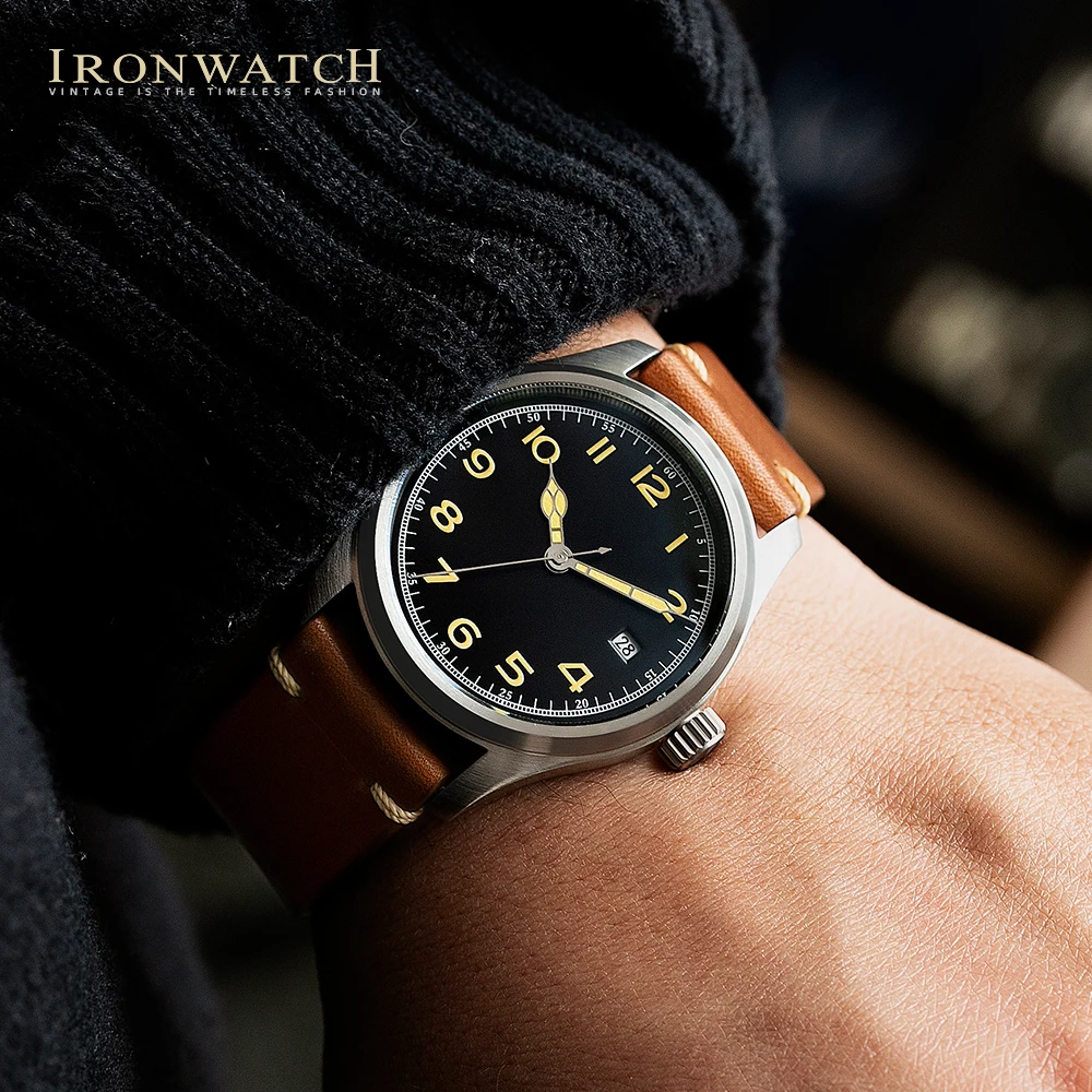 Men-s-Automatic-Mechanical-Watch-Pilot-Watch-38mm-Minimalist-Style ...