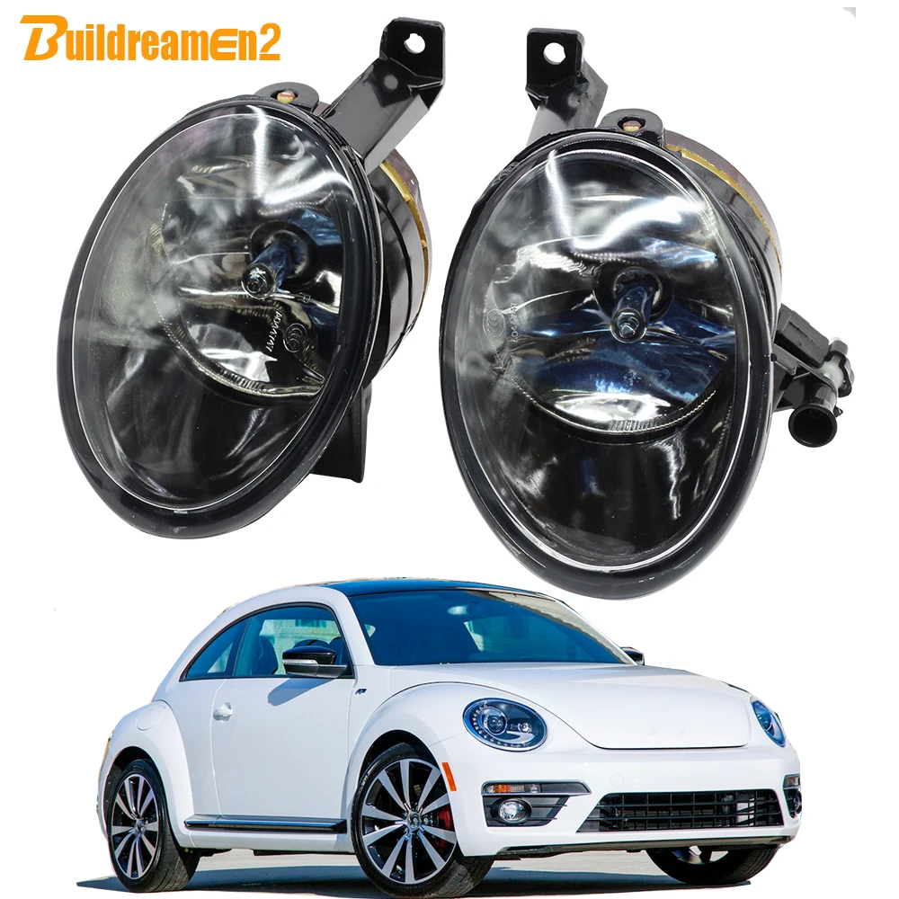 2 X 9006 Car Front Fog Light Assembly For Volkswagen VW Beetle 5C1/5C7 ...