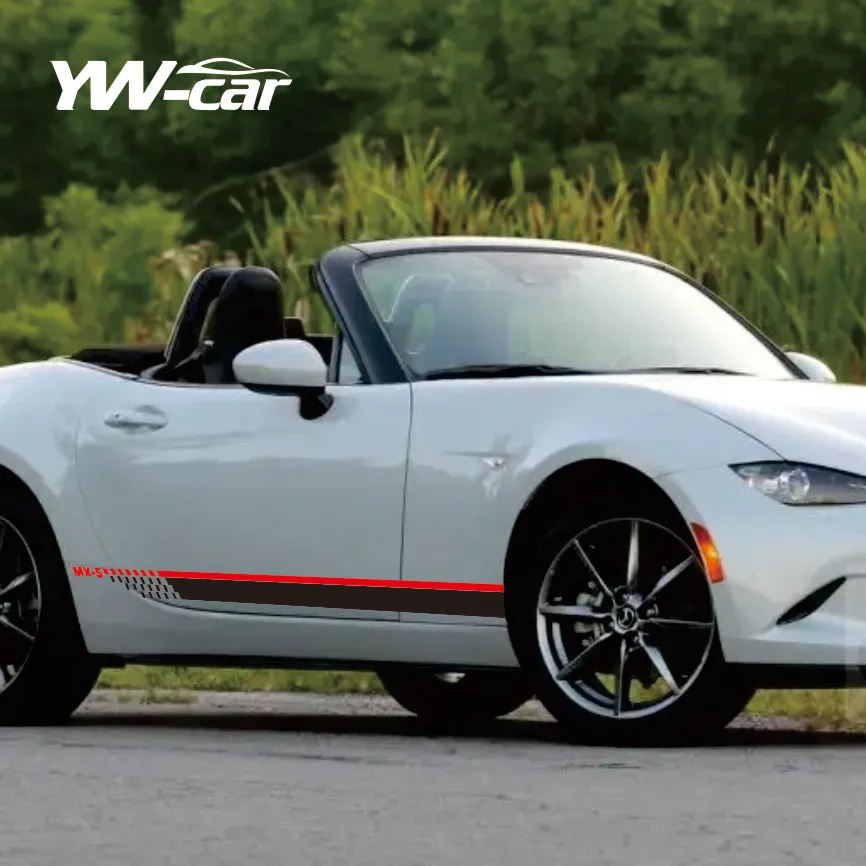 Car-Side-Stripes-Stickers-For-Mazda-MX5-Vinyl-Film-Auto-Sports-Styling ...