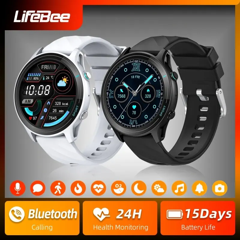 Lifebee-Z123-BLE-Calling-Wireless-Sport-Smart-Watch-For-Men-Women-Heart ...