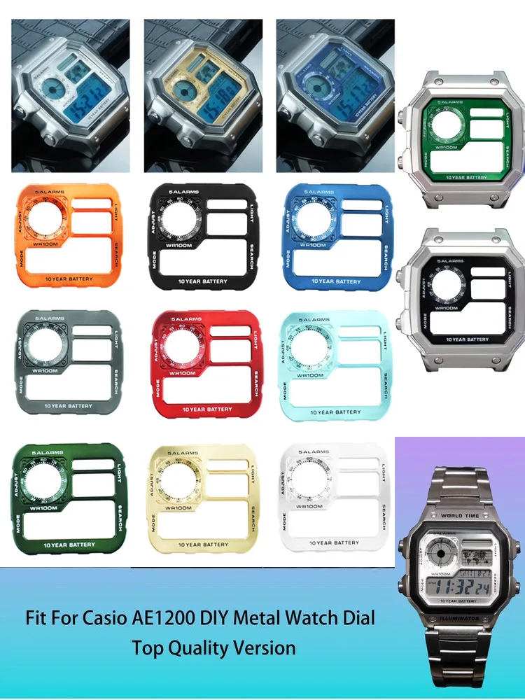 AE1200 Copper Watch Faces Multi Color Sun Pattern Refractive Literal ...
