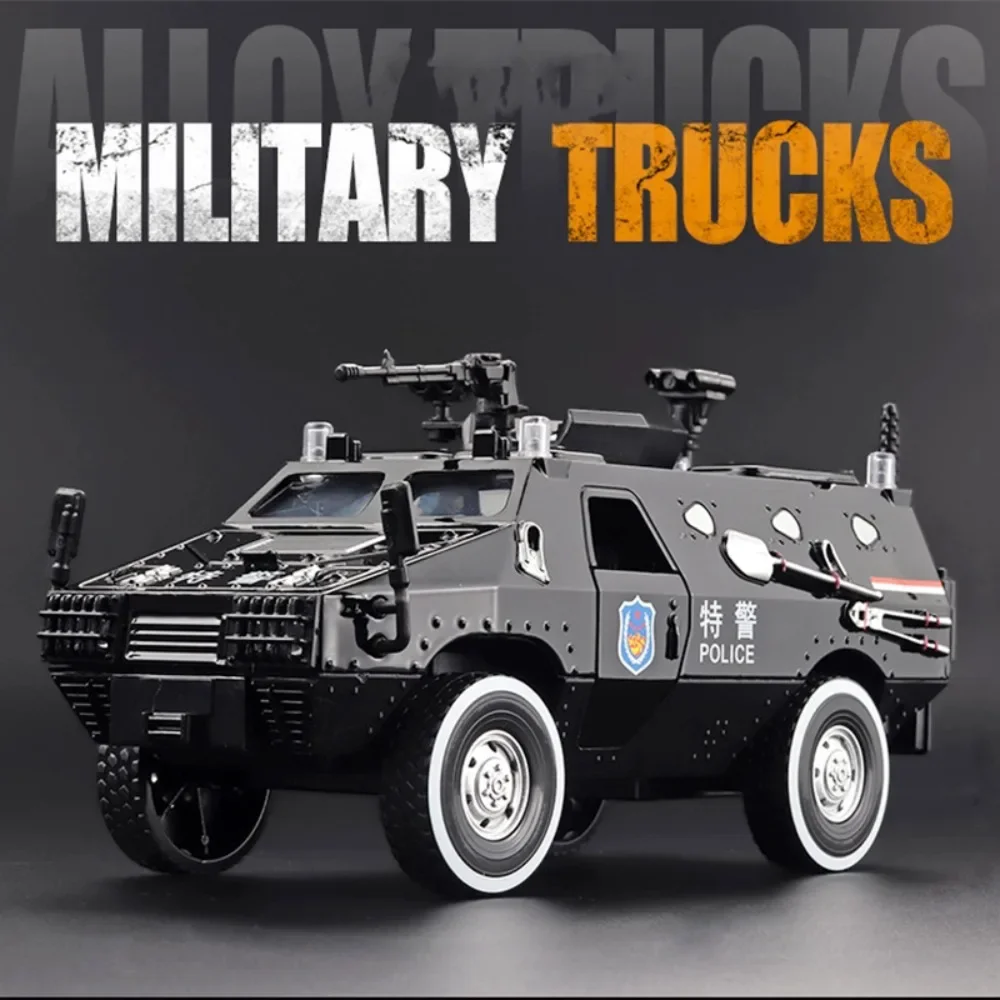 1-24-Scale-Riot-Armored-Car-Model-Toy-Alloy-Military-Off-road-Vehicle-7 ...