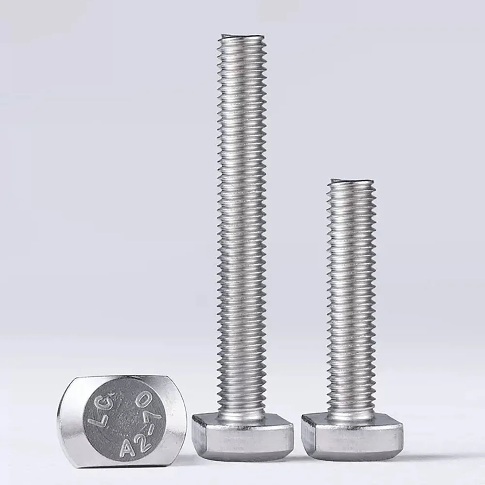 1/2/5pcs T-Bolt Screws M5 M6 M8 M10 M12 304 A2 Stainless Steel T-Slot ...