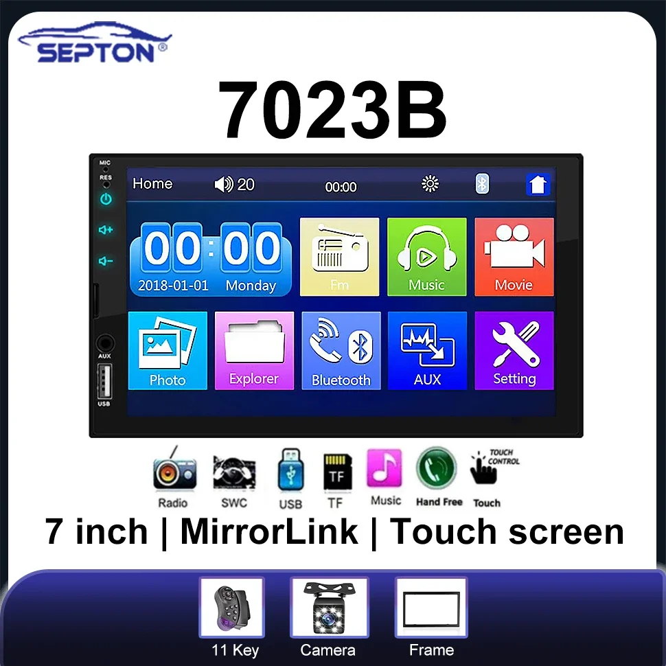 SEPTON-Car-Radio-7023B-for-Universal-Car-MP5-FM-BT-USB-Support ...