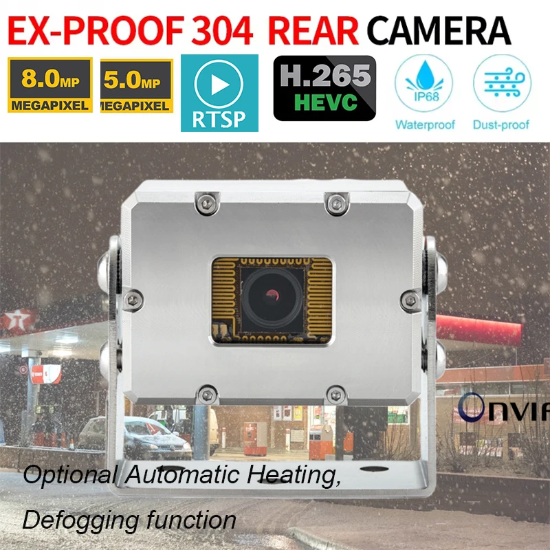Explosion Proof 8MP/5MP IP Camera Stainless Steel CCTV IP68 Security ...