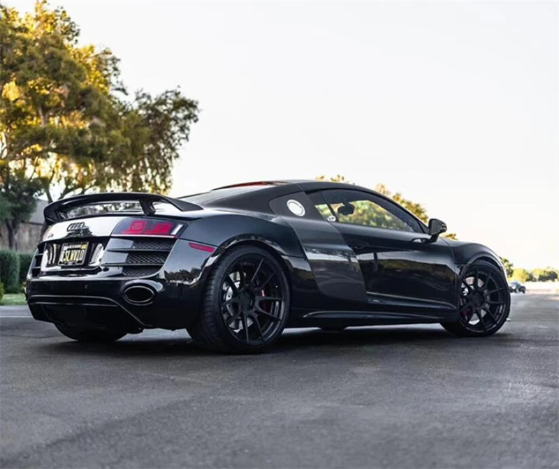Real Carbon Fiber SPOILER For Audi R8 V8 V10 GT 2007 2008 2009 2010 ...
