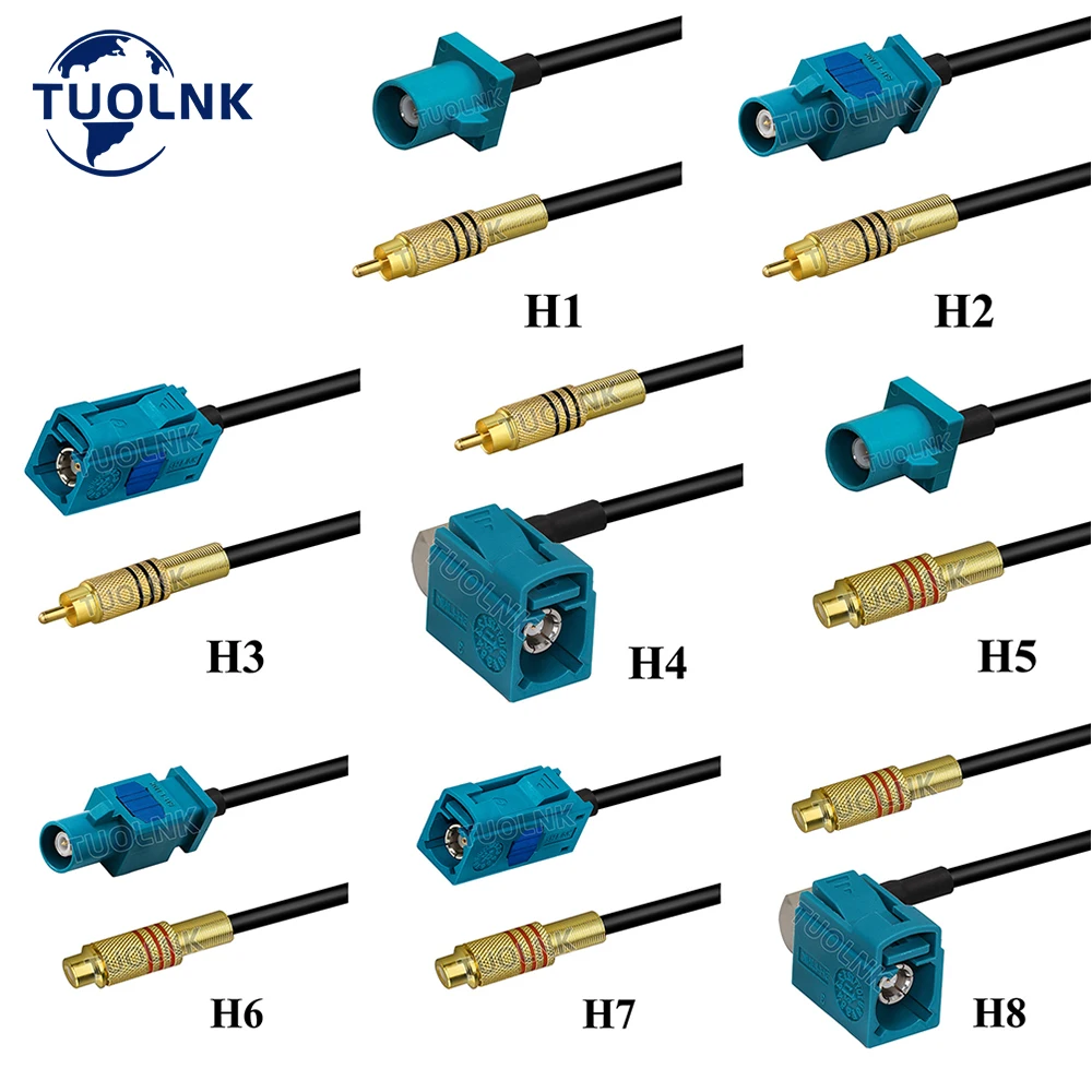 RCA-Male-Plug-to-Fakra-Z-Male-Adapter-RG174-Coax-Cable-RG174-Pigtail ...