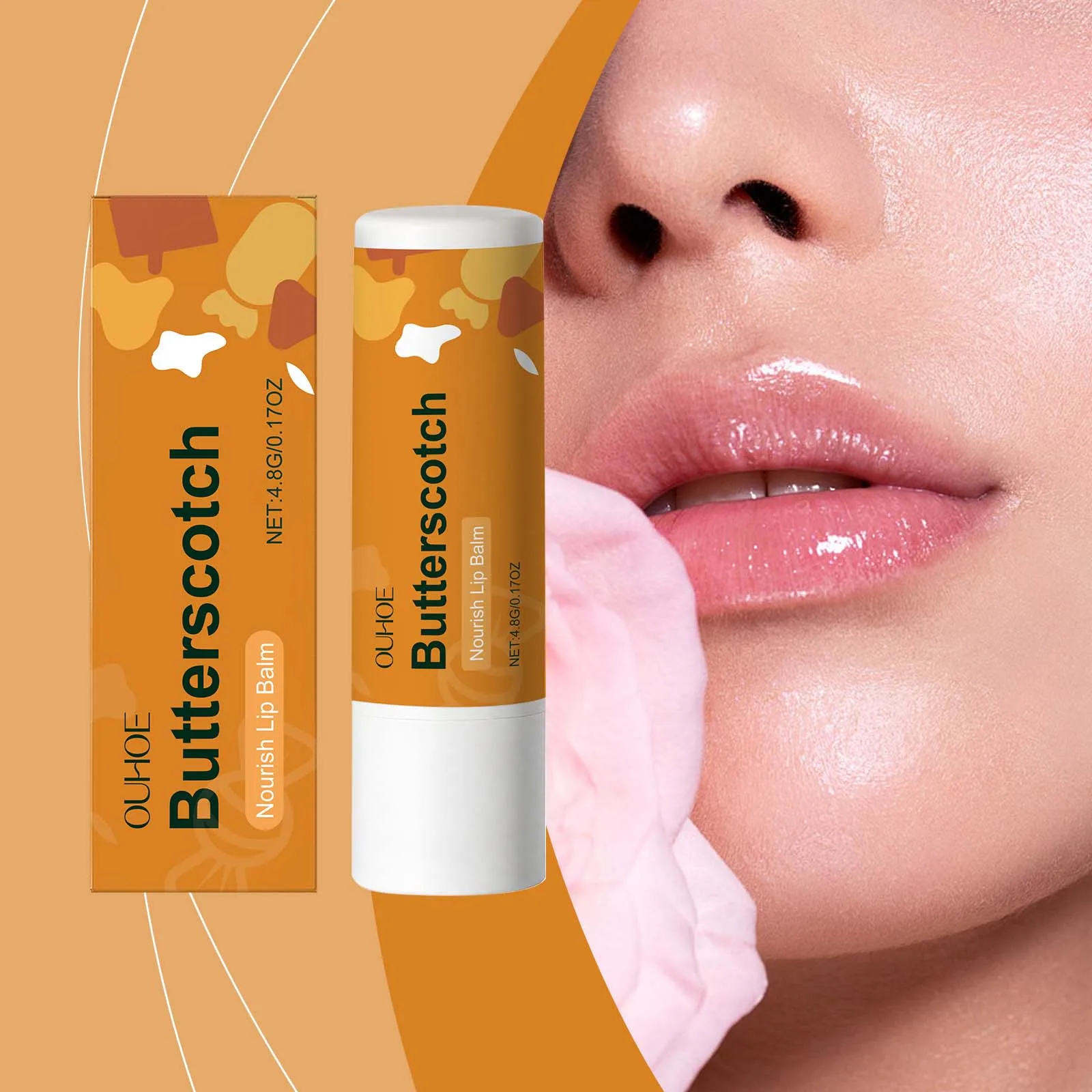 Anti-Chapped Lip Balm with Multiple Flavors Deeply Nourishes Lip Skin ...