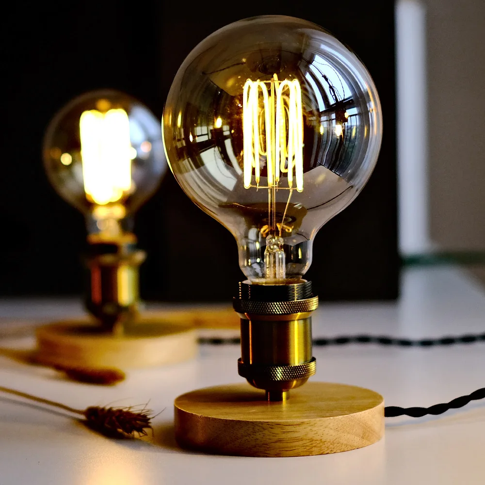 TIANFAN Edison Style Vitage Led Bulb Big Globe G125/G95 Squirrel Cage ...