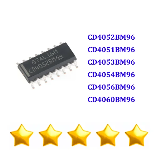 100PCS-CD4052BM96-CD4051BM96-CD4053BM96-CD4054BM96-CD4056BM96 ...