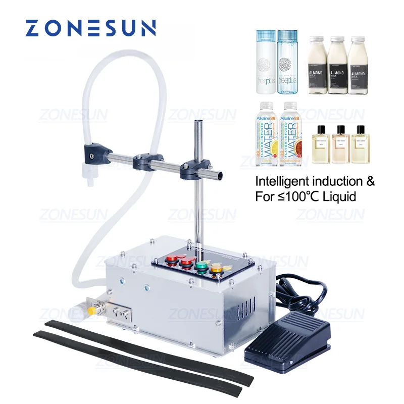 Zonesun Intelligent Induction Liquid Filling Machine Small Liquid High ...