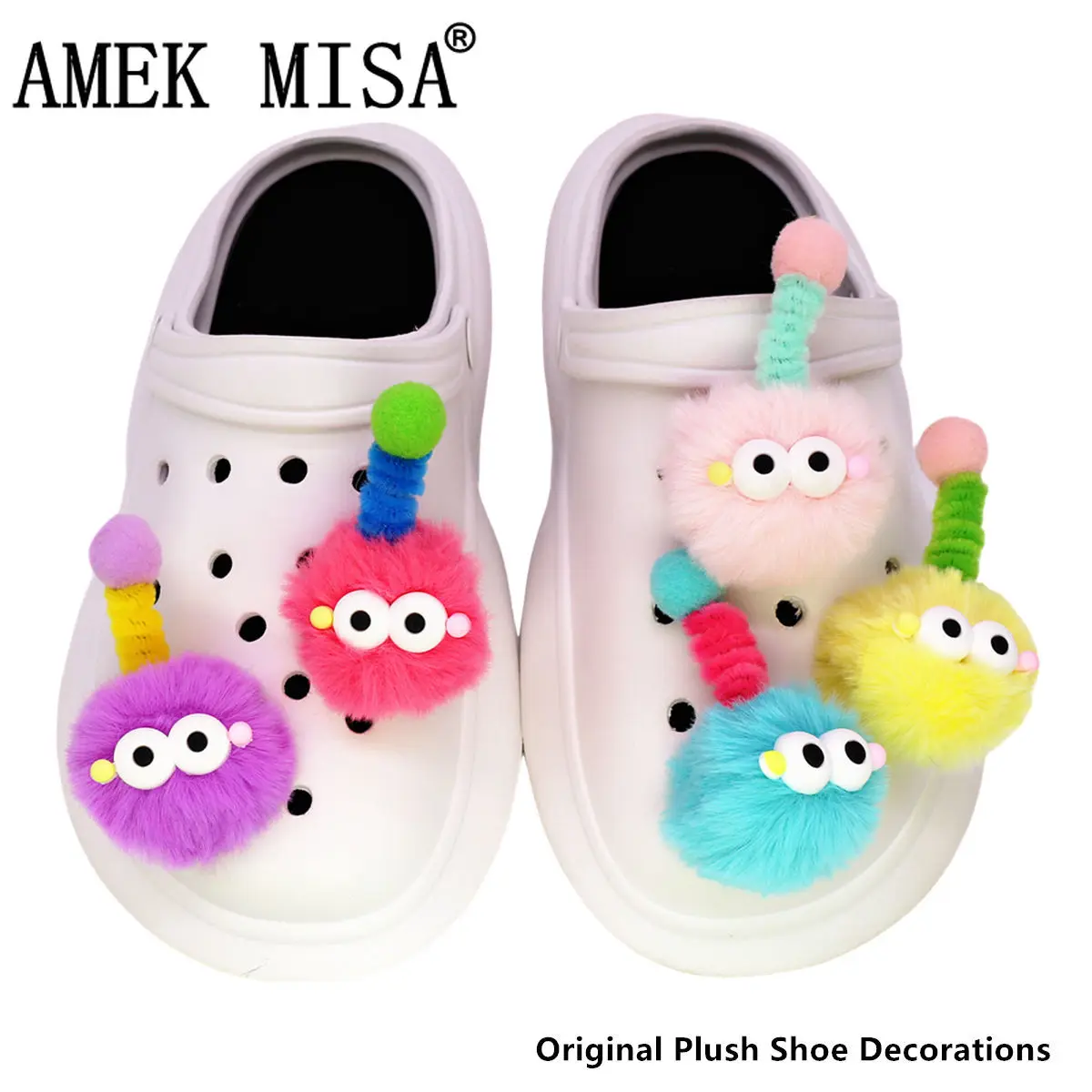 1-Pcs-Original-Plush-Spring-Ball-Shoe-Charms-Sandal-Upper-Decorations ...