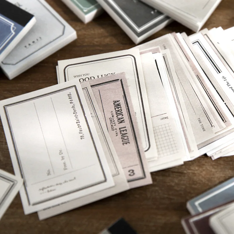 50pcs-lot-Memo-Pads-Material-Paper-Human-Observation-Junk-Journal ...