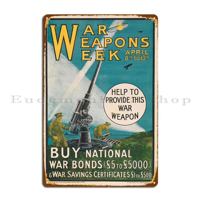 War-Weapons-Week-Metal-Plaque-Poster-Rusty-Plaques-Funny-Create-Classic ...