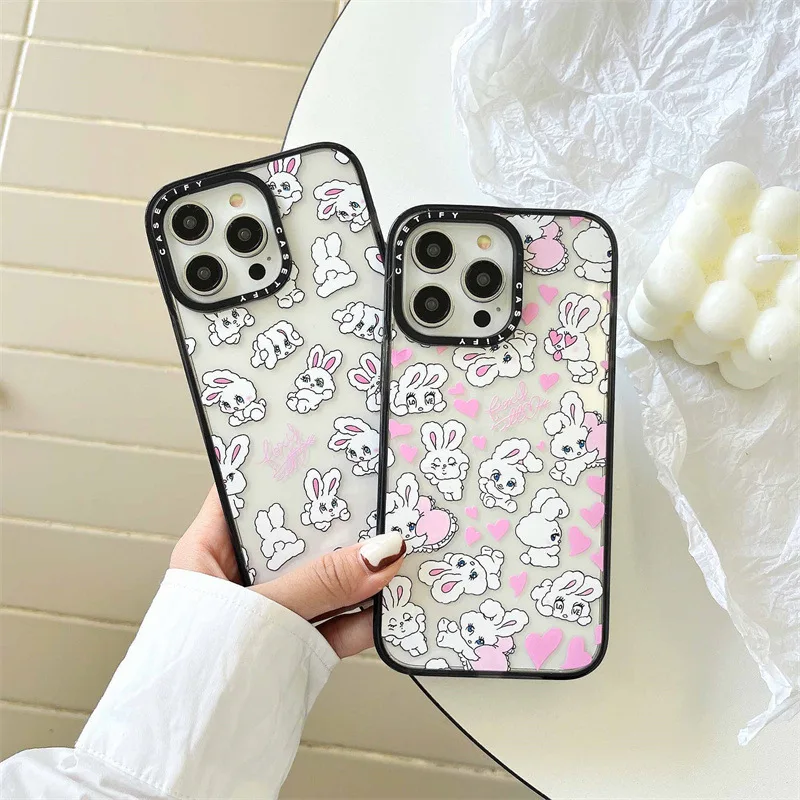 Casetify Cartoon Heart Rabbit For Apple 14/13/12/11/x/xr/xs Apple 14/13 ...