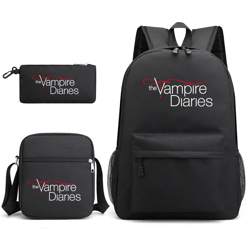 New-The-Vampire-Diaries-Harajuku-Three-Piece-Backpack-Teenage-Rucksack ...