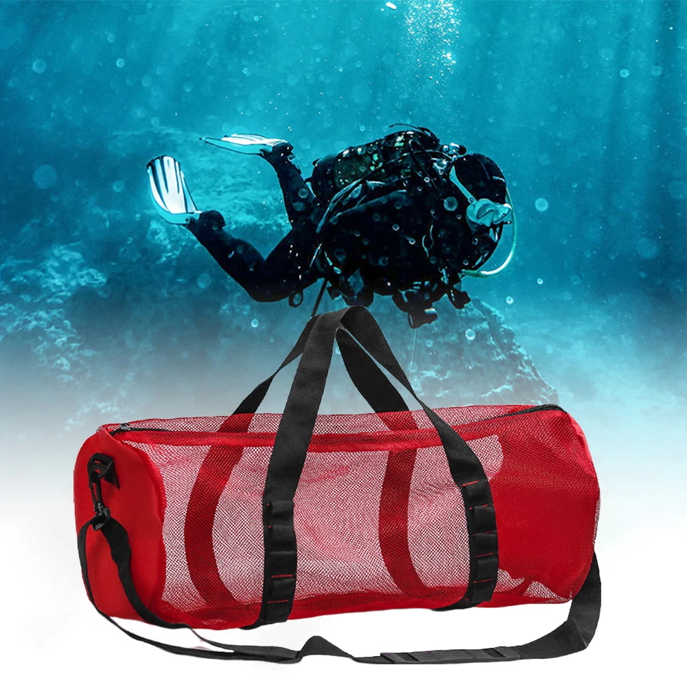 Diving-Mesh-Bag-Foldable-Outdoor-Beach-Swimming-Organizing-Pouch-Scuba ...