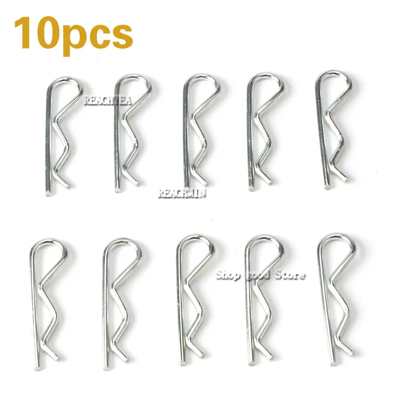 10pcs-R-type-car-pin-fastener-clamp-spring-opening-spring-pin-M1-M1-2 ...