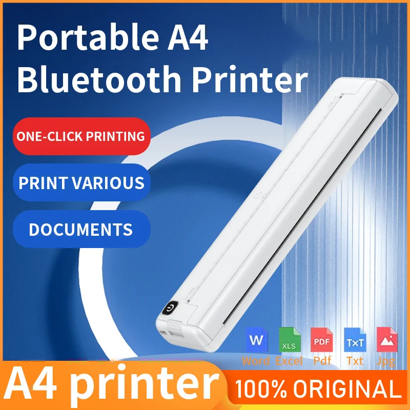 TFlag-A4-Mini-Label-Printer-Thermal-Portable-Printer-Sticker-Paper-Inkles-Wireless-Android ...