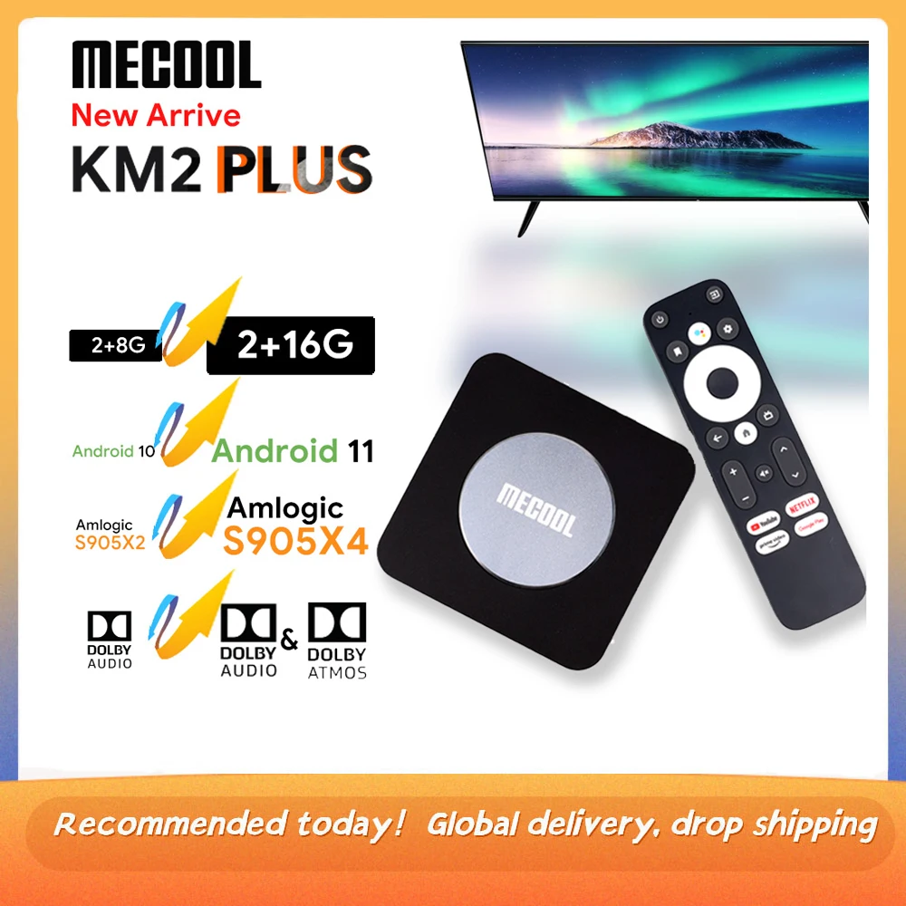 Original-Mecool-Android-TV-Box-KM2-Plus-4K-Amlogic-S905X4-2G-DDR4 ...