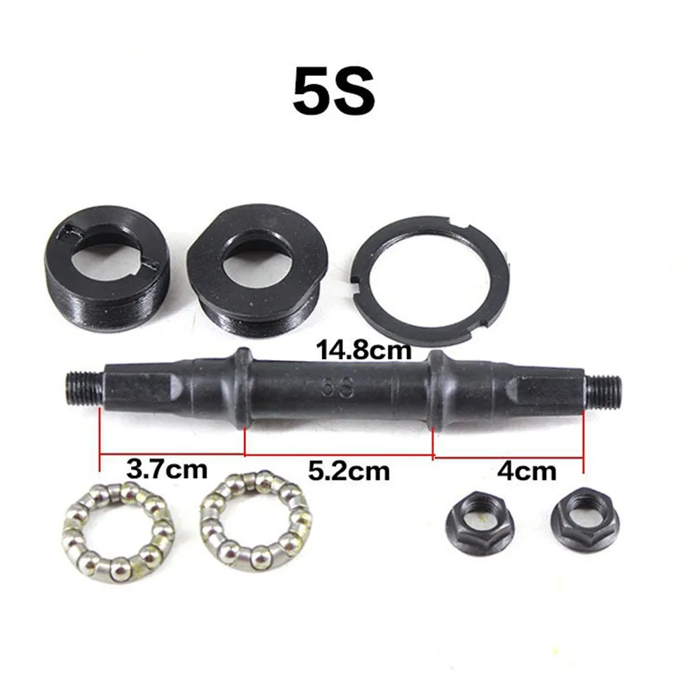 Bicycle Shaft Axie Bottom Bracket Fixed Steel MTB Bike Crank Square ...