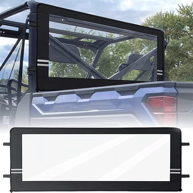 UTV-Rear-Windshield-Soft-Rear-Window-For-Polaris-Ranger-XP-1000-Crew-XP ...