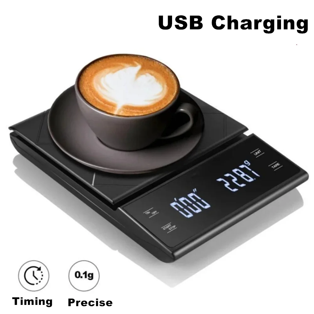 Usb Charging Kitchen Scale With Timer Smart Digital Electronic Scale ...