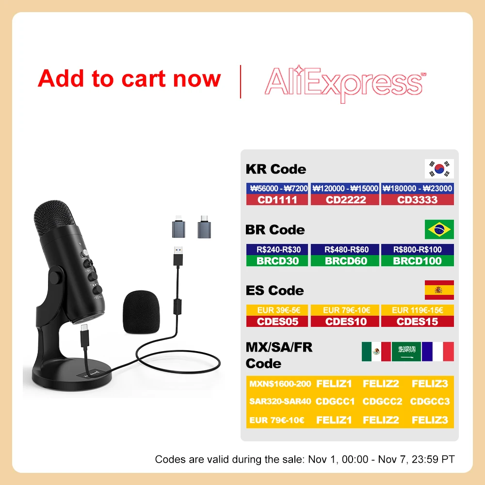 USB-Microphone-for-PC-Mac-Gaming-Recording-Streaming-Podcasting ...