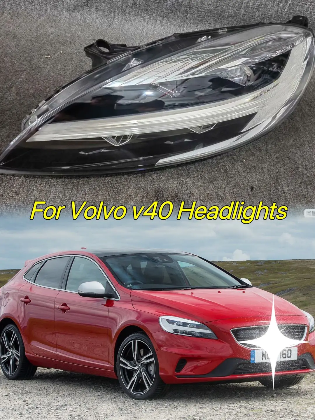 For Volvo 13-19 V40 headlight assembly Original Disassembly Machine ...