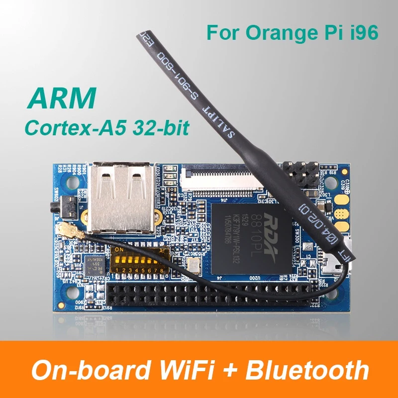 Orangepi I96 개발 보드용, 256MB Cortex A5, 32 비트 CPU WIFI, 블루투스 프로그래밍 MCU, 전원 어댑터 포함, US 플러그 ...