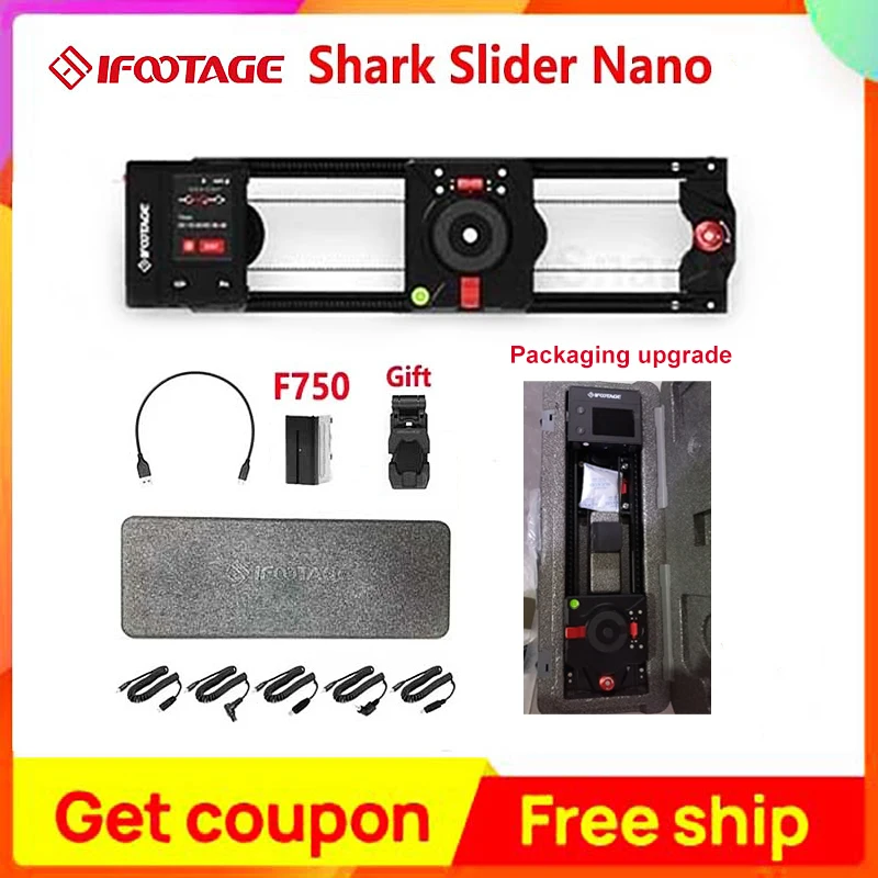iFootage-Shark-Nano-Slider-camera-slider-Built-In-Two-Axis-Motion ...