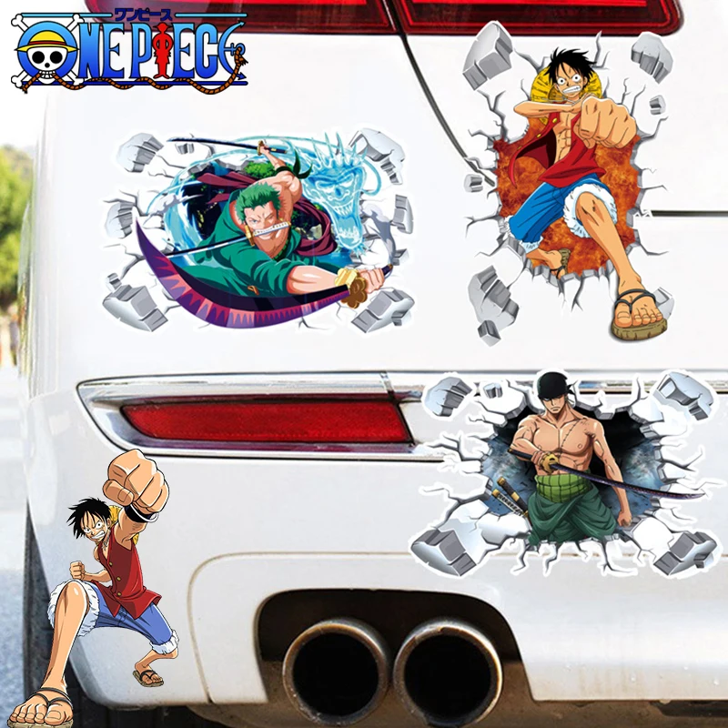 One-Piece-Luffy-Car-Window-Stickers-Anime-Zoro-Rear-Windshield ...