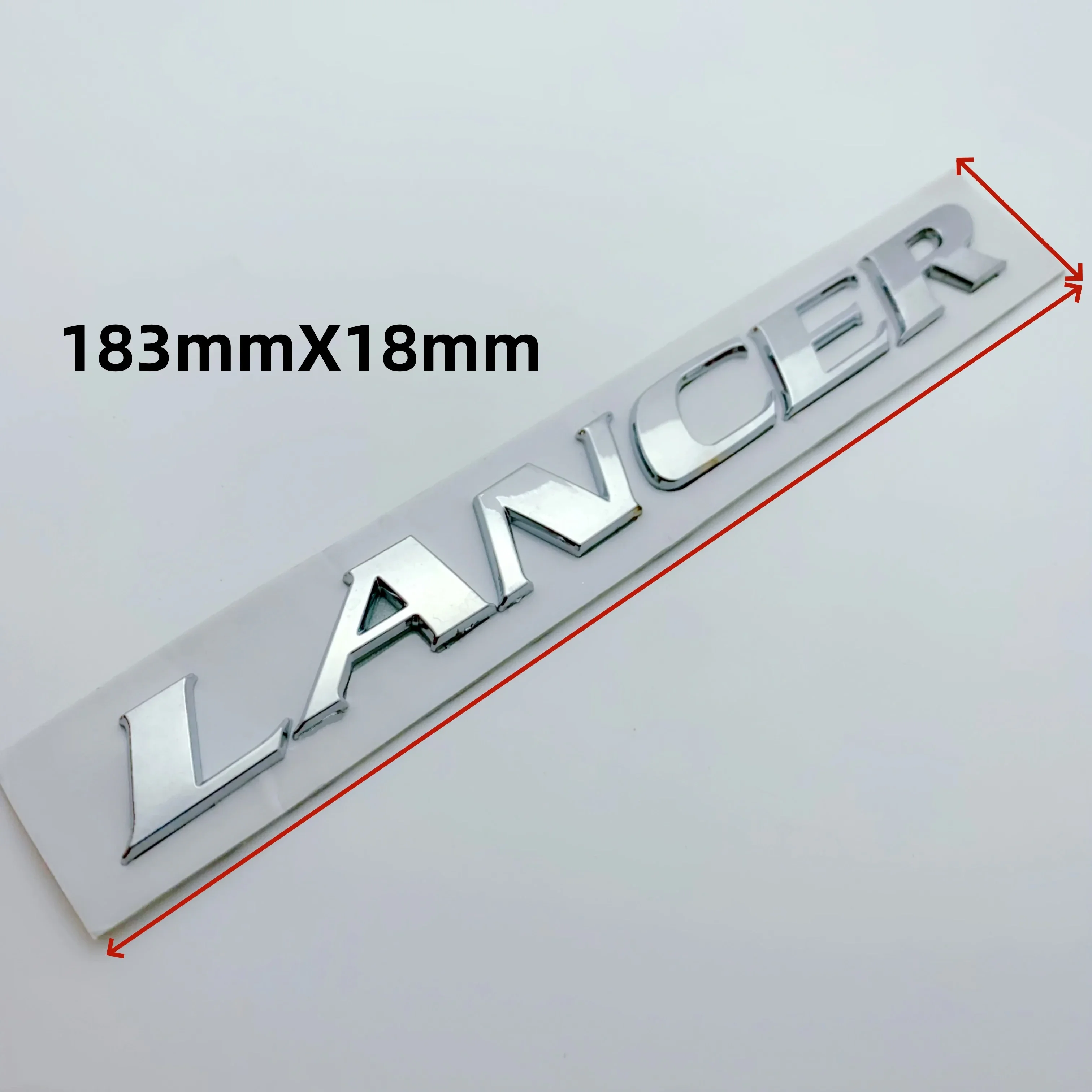 1Pcs Silver LANCER Logo 3D ABS High-Quality Car Letters Rear Tail Trunk ...