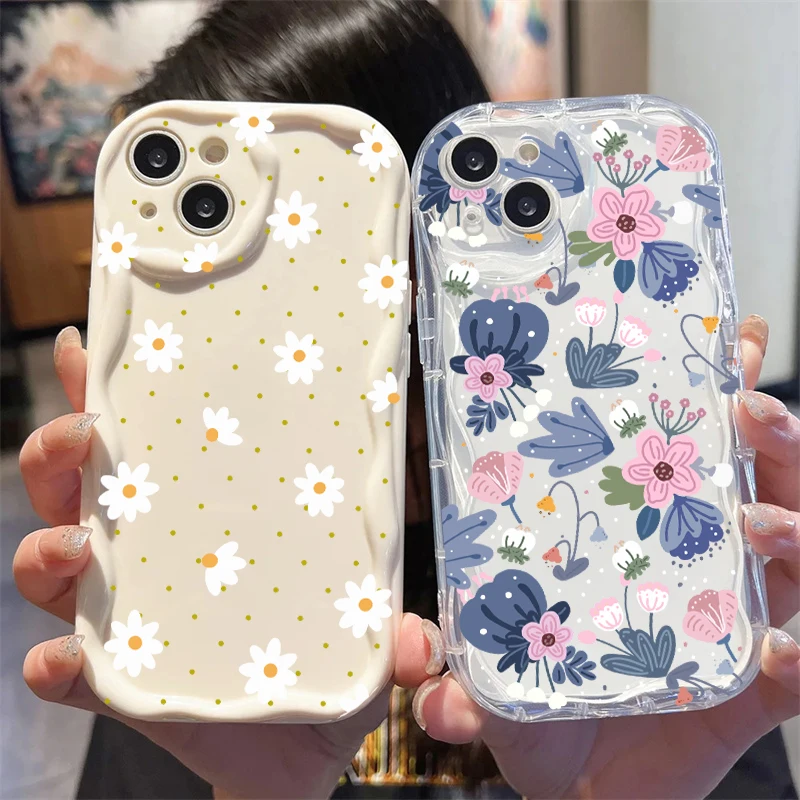 Capa de Telefone com Flores em Tela Cheia para Motorola MOTO Edge 50 ...