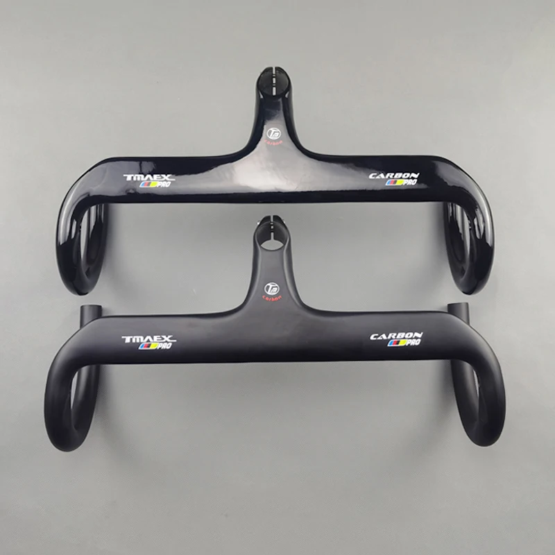 NEW Aero Integrated Road Bicycle Handlebars T800 UD Carbon 28.6mm Black ...