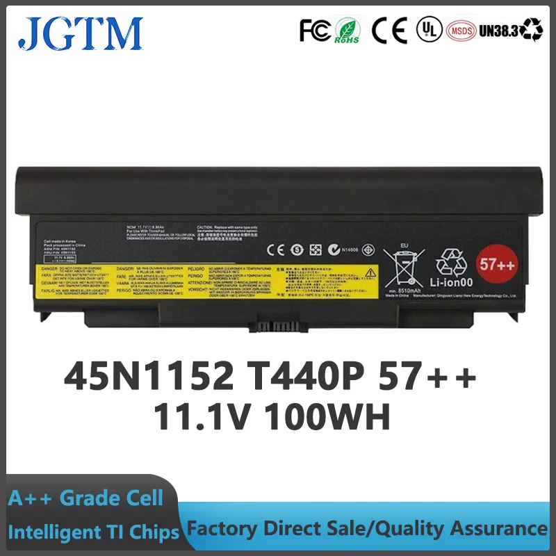 45N1152 T440P 57++ 11.1V 100Wh Laptop Battery for Lenovo ThinkPad T440P ...