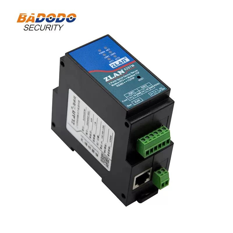 Puerto serie de 2 canales RS485 a dispositivo convertidor de Ethernet servidor IOT ZLAN5207M ...