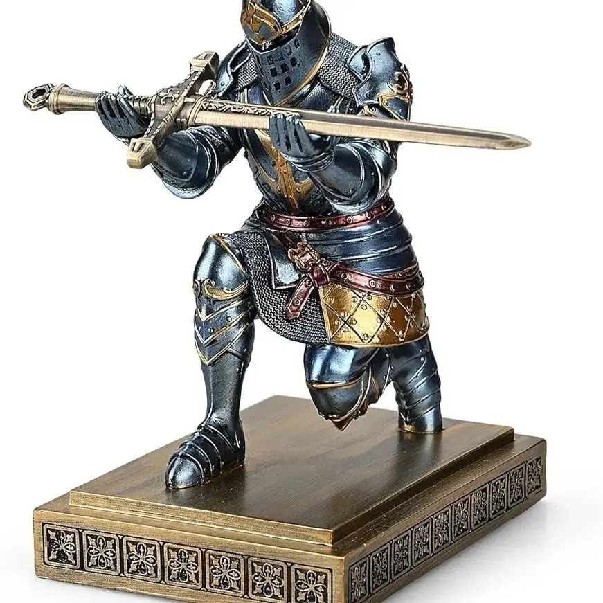 New executive knight pen holder creative pen holder office desk ...
